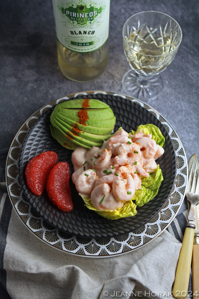 Deconstructed avocado Ritz with ruby grapefruit (GF, pescatarian, dairy ...